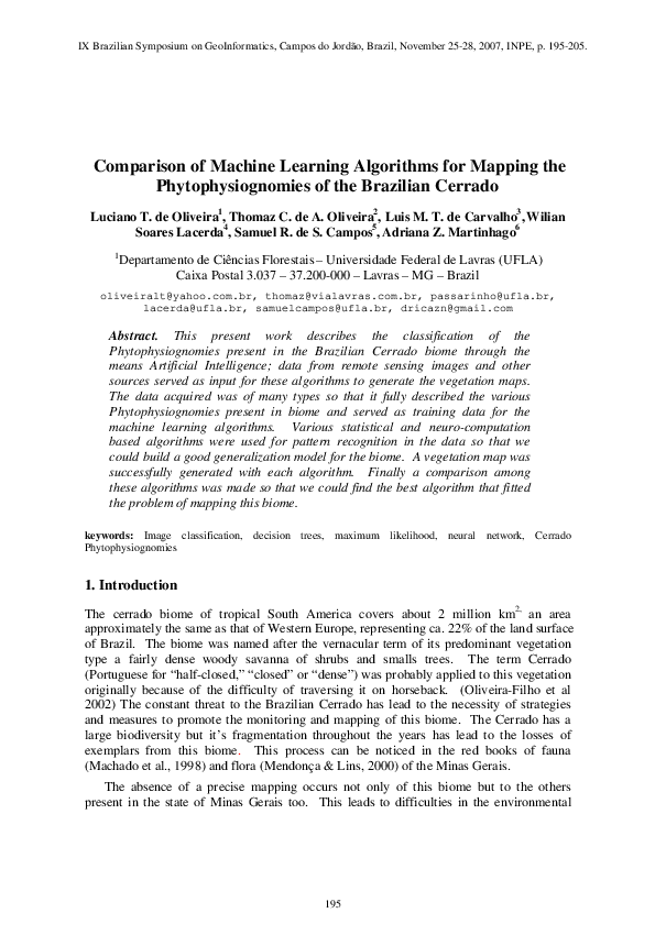 (PDF) A comparison of machine learning algorithms for chemical toxicity classification using a ...