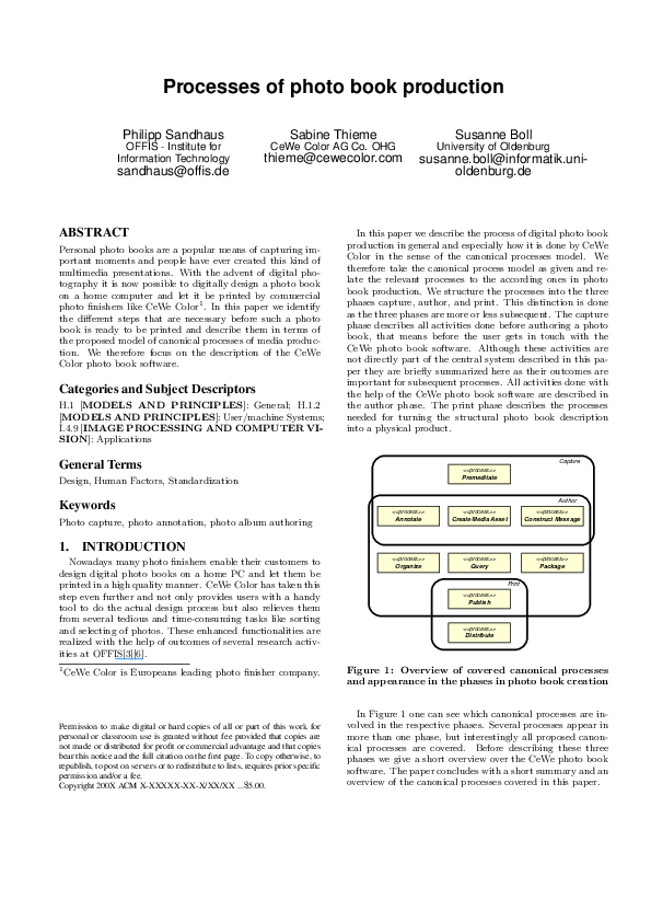 (PDF) Processes of photo book production