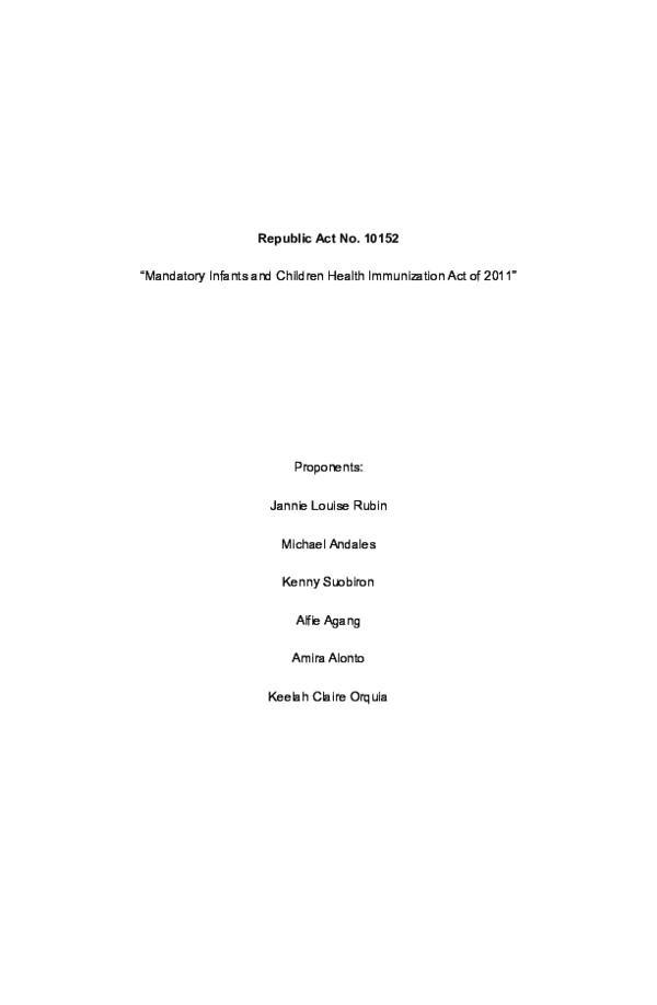 (DOC) SWOT Analysis RA 10152