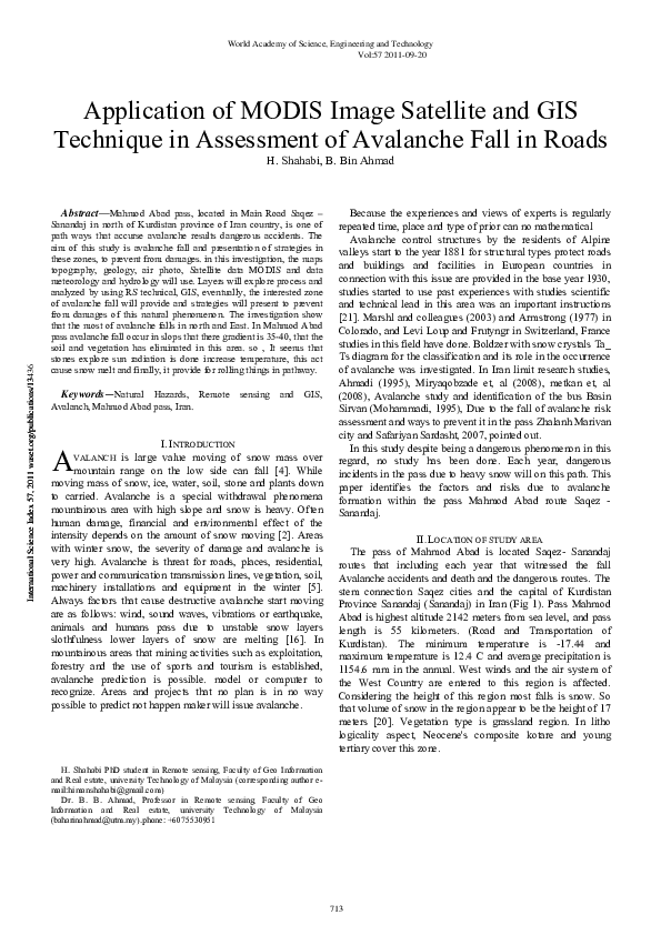 (PDF) Application of MODIS image satellite and GIS technique in ...
