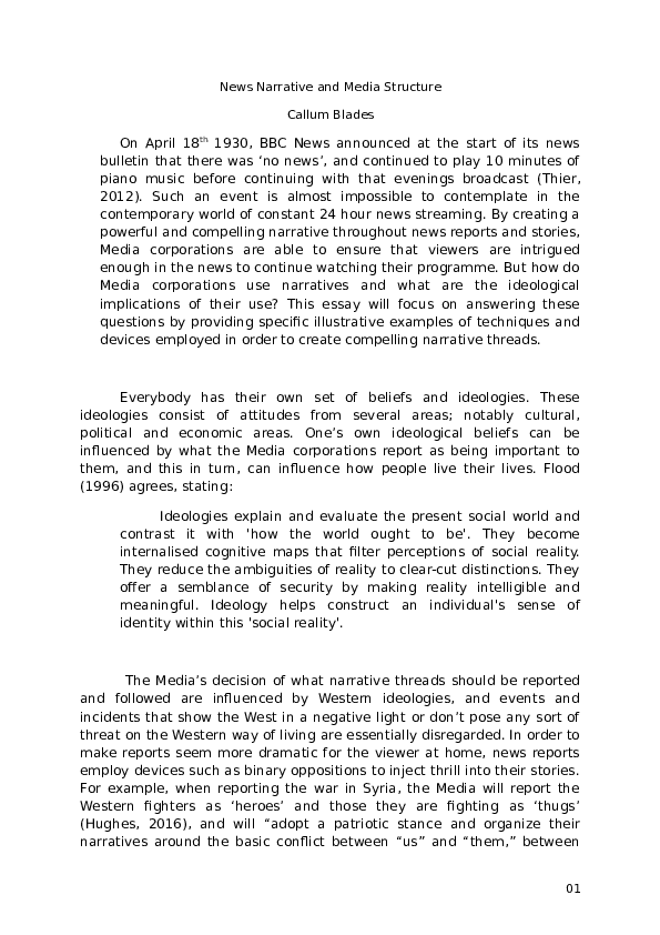 (DOC) News Narrative and Media Structure