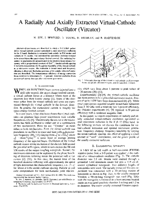 (PDF) A Radially and Axially Extracted Virtual-Cathode Oscillator (Vircator