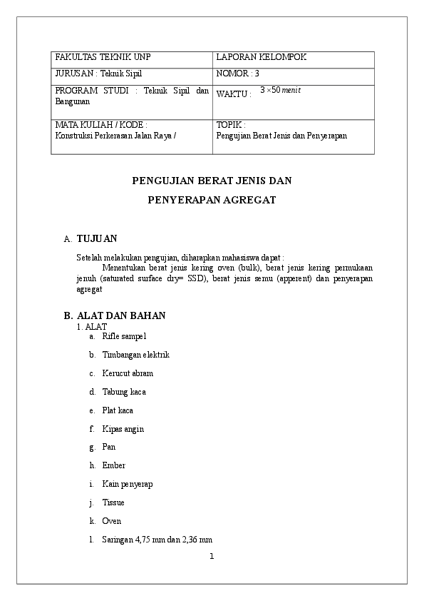 (DOC) PENGUJIAN BERAT JENIS DAN PENYERAPAN.docx