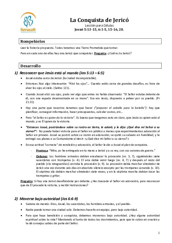 (PDF) La Conquista de Jericó