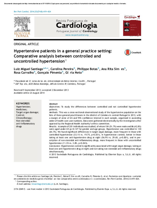 (PDF) Hypertension in Ireland: public awareness and doctors choice of ...