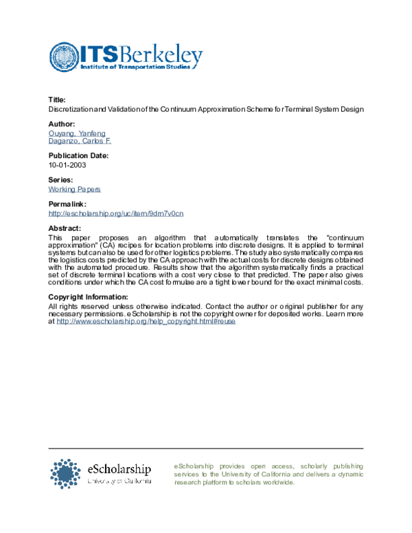 Pdf Discretization And Validation Of The Continuum Approximation