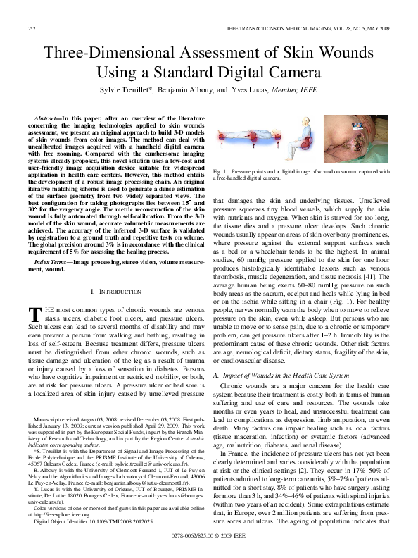 (PDF) Three-Dimensional Assessment of Skin Wounds Using a Standard ...
