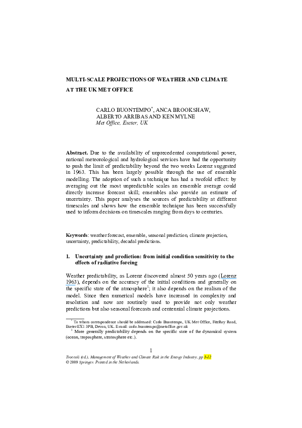 (PDF) Enhancing Weather Forecasts with Ensemble Models