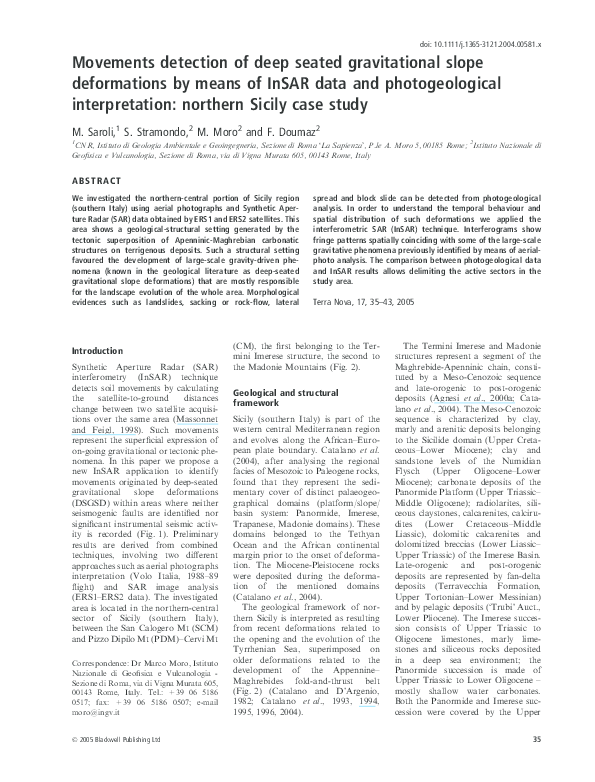 (PDF) Movements detection of deep seated gravitational slope ...