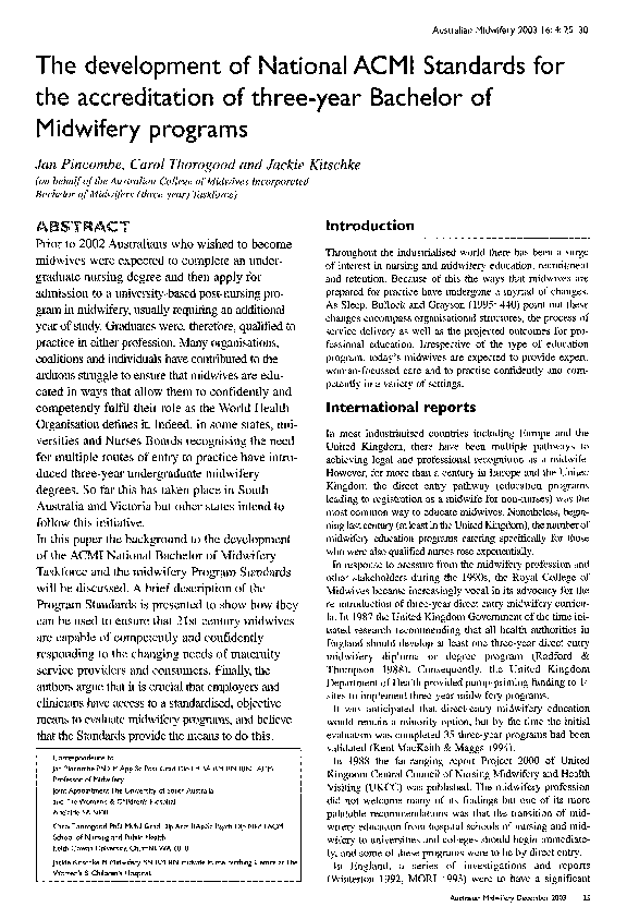 (PDF) The development of National ACMI standards for the accreditation ...