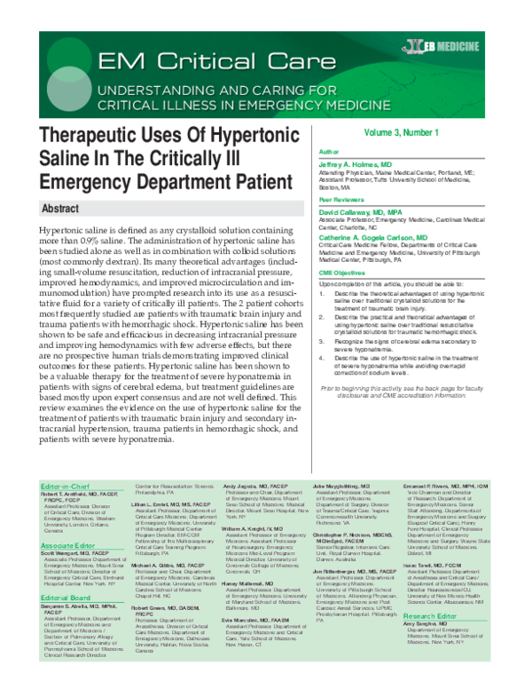 (PDF) UNDERSTANDING AND CARING FOR CRITICAL ILLNESS IN EMERGENCY ...