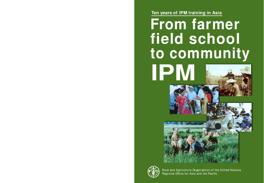 (PDF) From farmer field school to community IPM: ten years of IPM ...
