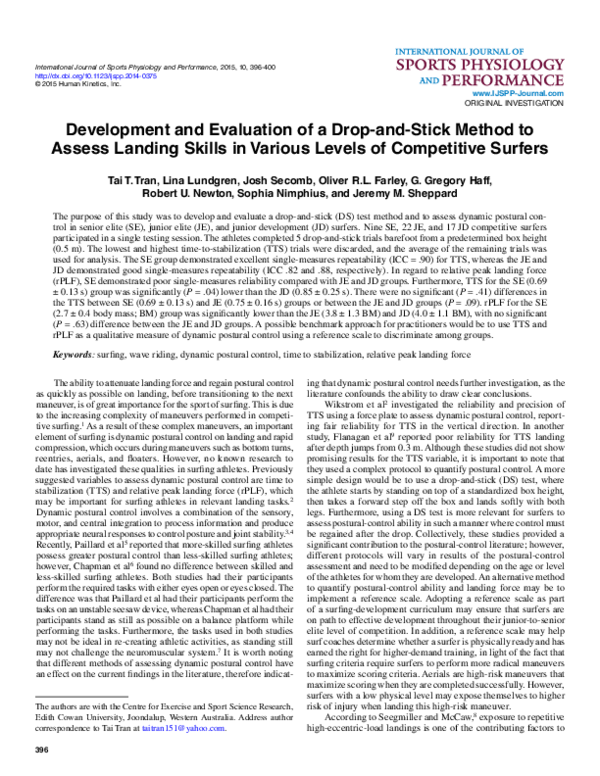 (PDF) The Development and Evaluation of a Drop and Stick Method to ...