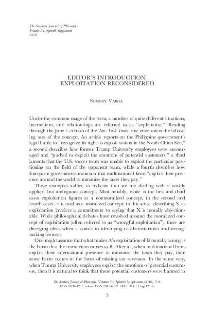 (PDF) Exploitation Reconsidered