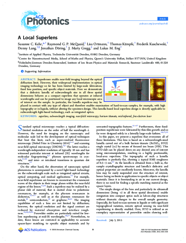 (PDF) A Local Superlens
