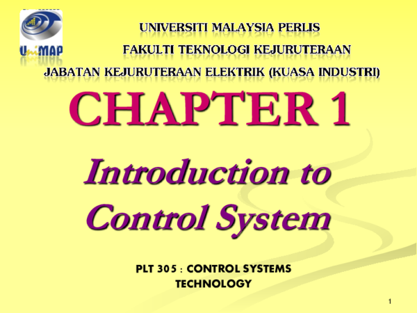 (PDF) Introduction to Control System