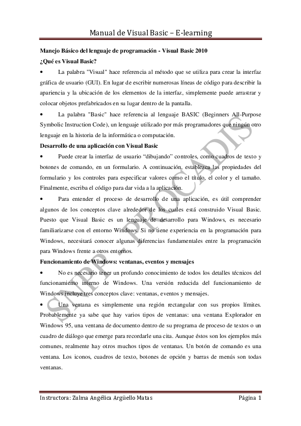 (PDF) Manual de Visual Basic – E-learning