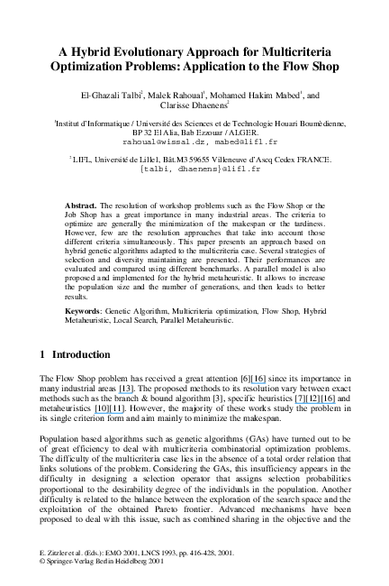 Pdf Application Of Multiobjective Evolutionary Algorithms For Dose Optimization Problems In