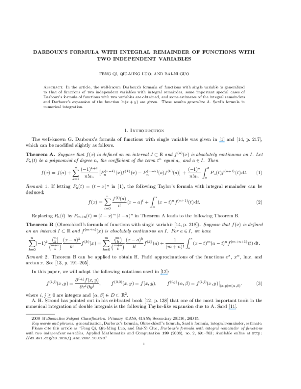 Darboux Integral Calculator