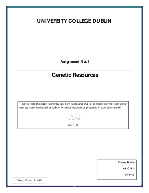(PDF) Genetic Resources (PDF) Genetic Resources