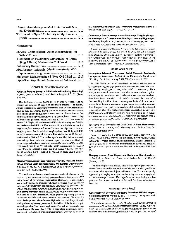 (PDF) Continuous Arteriovenous Hemofiltration (CAVH) in a Premature ...