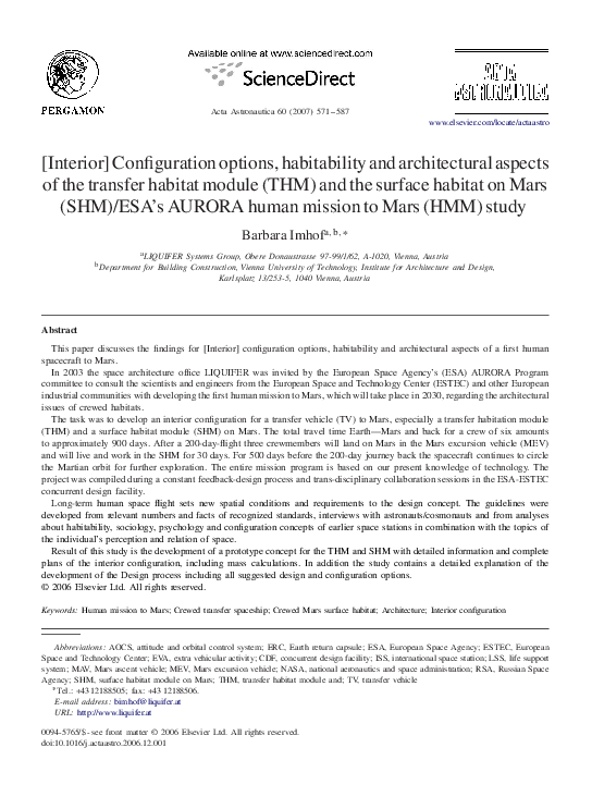 (PDF) Interior] Configuration options, habitability and architectural ...