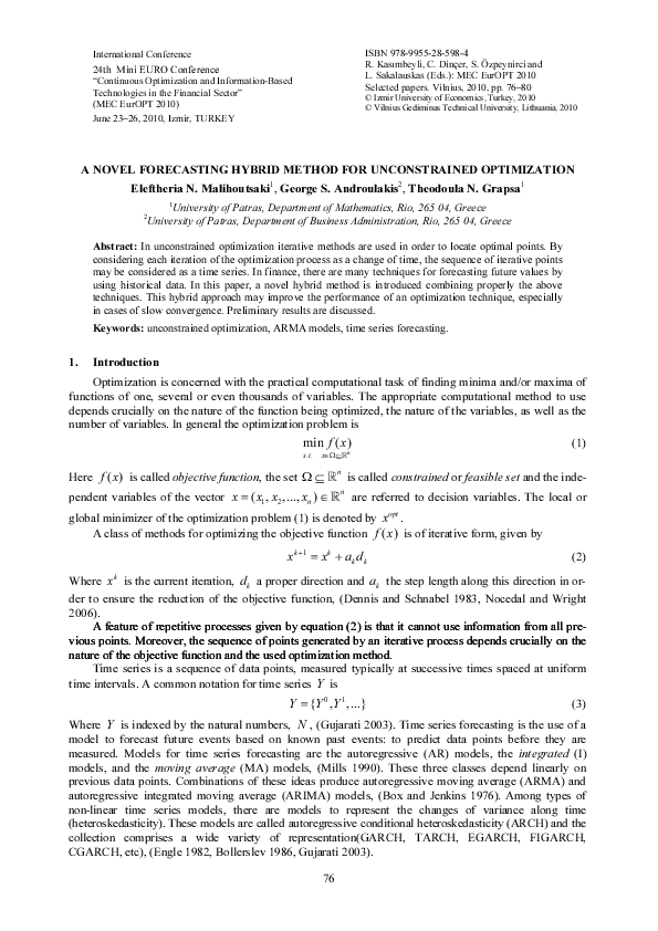 introduction to unconstrained optimization
