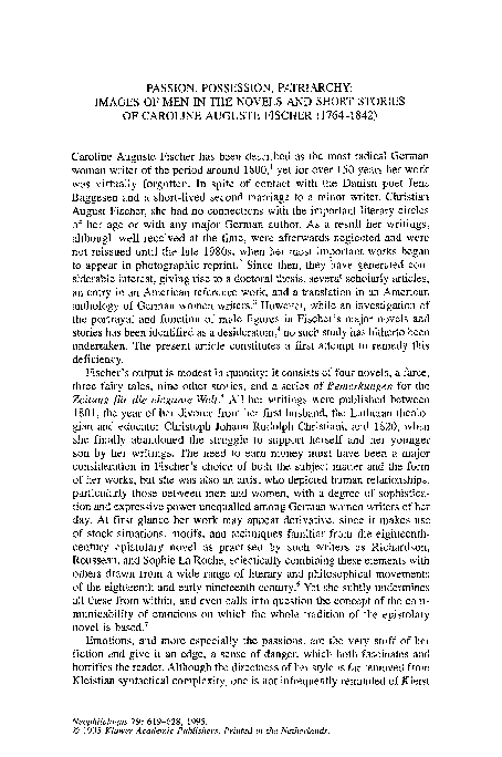 (PDF) Passion, possession, patriarchy: Images of men in the novels and ...