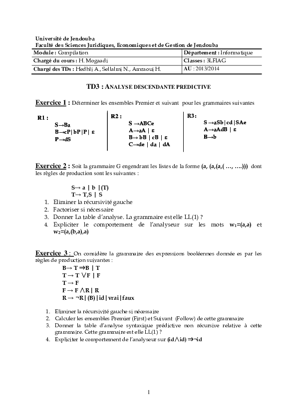 (PDF) TD3 : ANALYSE DESCENDANTE PREDICTIVE