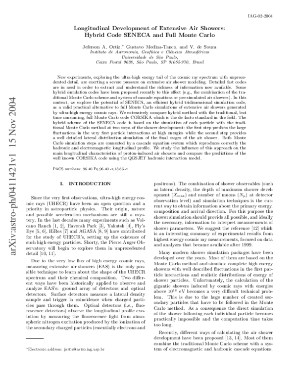 (PDF) Longitudinal development of extensive air showers: Hybrid code ...