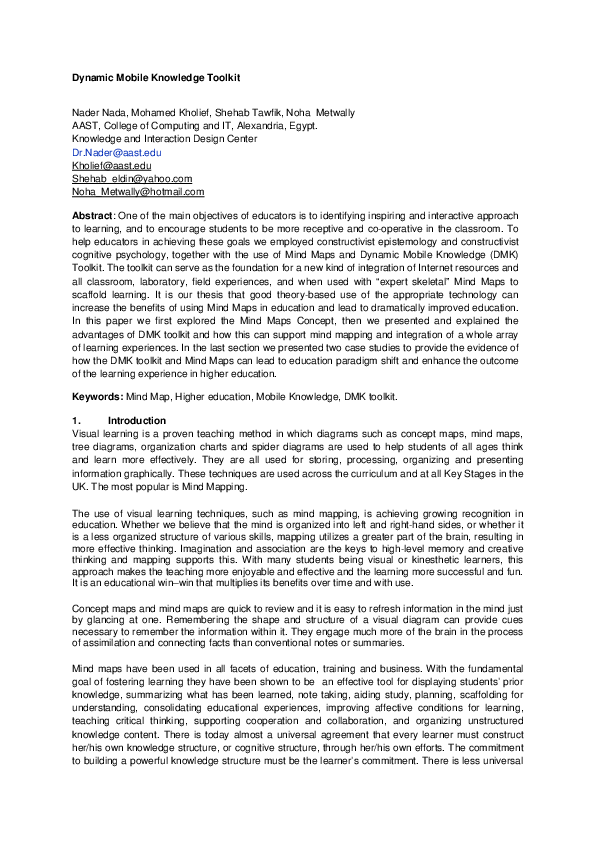 (PDF) Dynamic Mobile Knowledge Toolkit