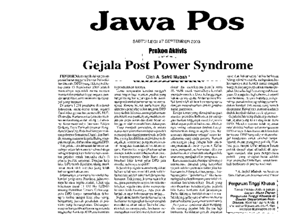 (PDF) Gejala Post Power Syndrome | A SAFRIL MUBAH - Academia.edu
