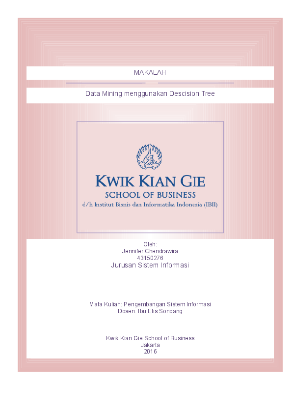 (DOC) MAKALAH DATA MINING-SEM 3 PSI