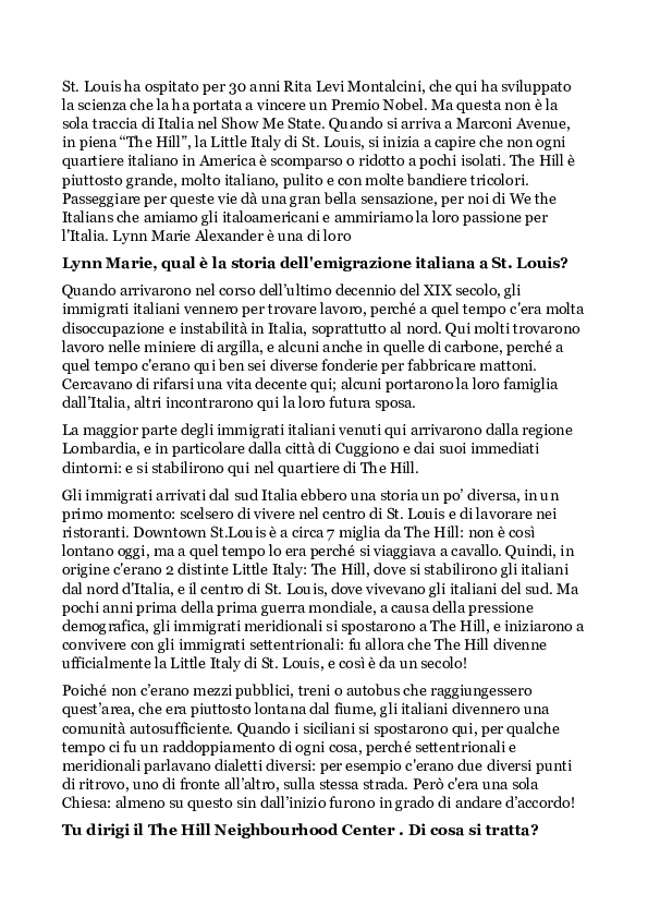 (DOC) Intervista con Lynn Marie Alexander