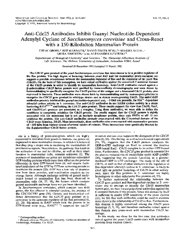 (PDF) Cloning by functional complementation of a mouse cDNA encoding a ...