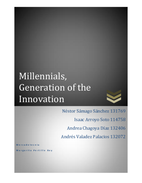(PDF) Millennials