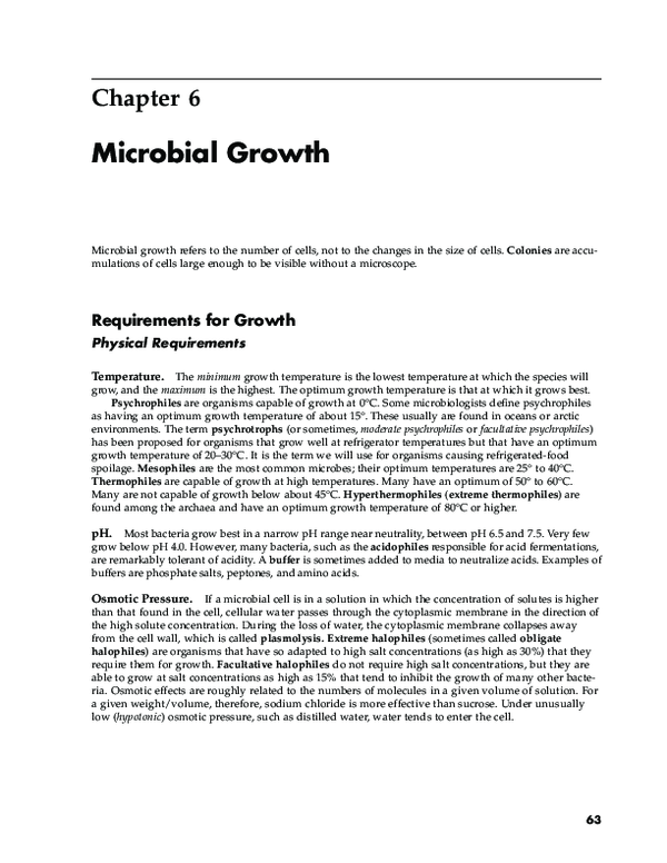 (PDF) Microbial Growth