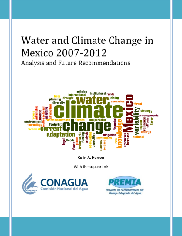 (PDF) Water and Climate Change in Mexico 2007-2012 Analysis and Future ...