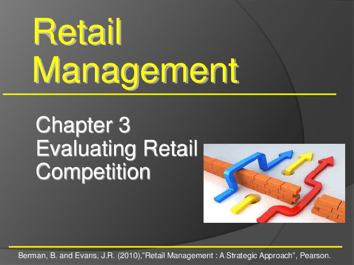 (PDF) Retail Management Chapter 3 Evaluating Retail Competition