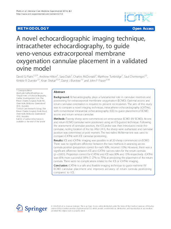 (PDF) A novel echocardiographic imaging technique, intracatheter ...