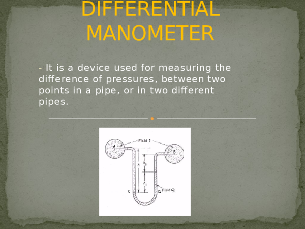(PPT) Differential inverted manometer