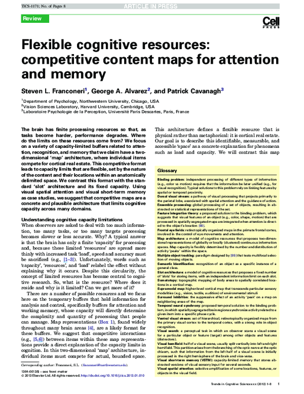 (PDF) Flexible cognitive resources: competitive content maps for ...