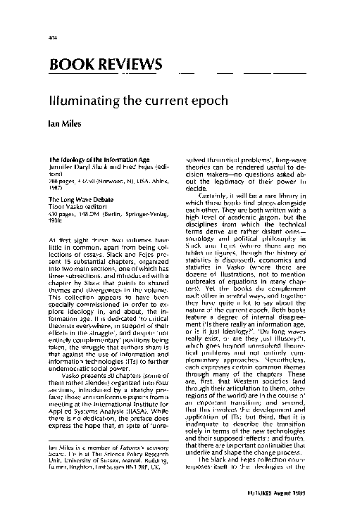 (PDF) Jennifer Daryl Slack and Fred Fejes, Editors, The Ideology of the ...