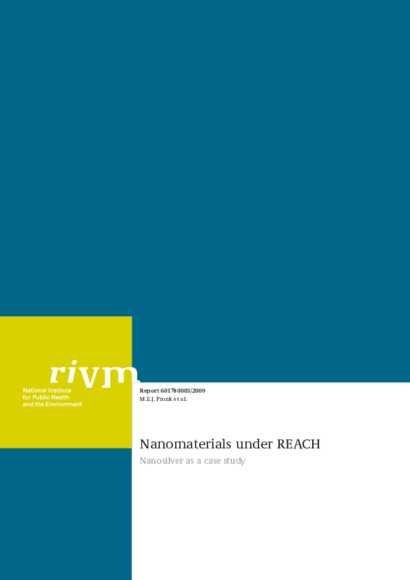 (PDF) Nanomaterials under REACH
