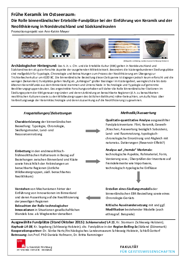 Frühe Keramik im Ostseeraum - Die Rolle binnenländischer Erteboelle ...
