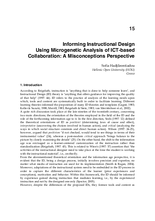 (PDF) Informing Instructional Design Using Microgenetic Analysis of ICT ...