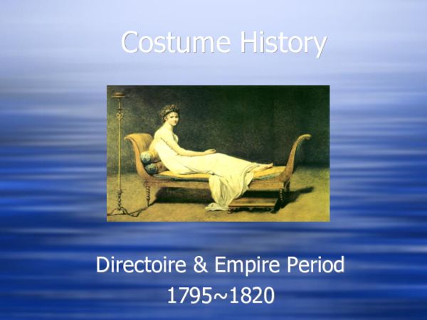 (PDF) Directoire & Empire Period