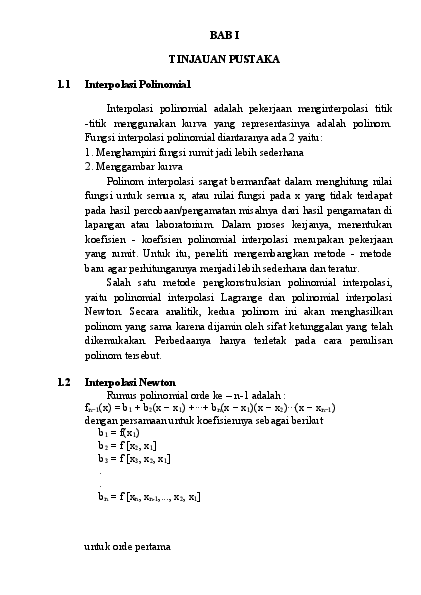 (DOC) laporan praktikum metode numerik