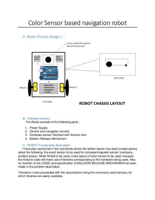 Pdf Color Sensor Based Navigation Robot