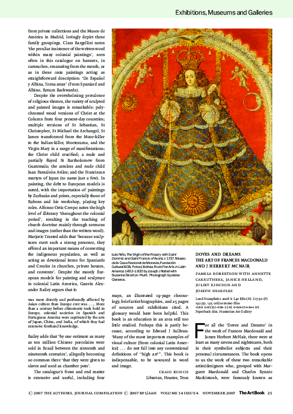 (PDF) DOVES AND DREAMS THE ART OF FRANCES MACDONALD AND J HERBERT ...